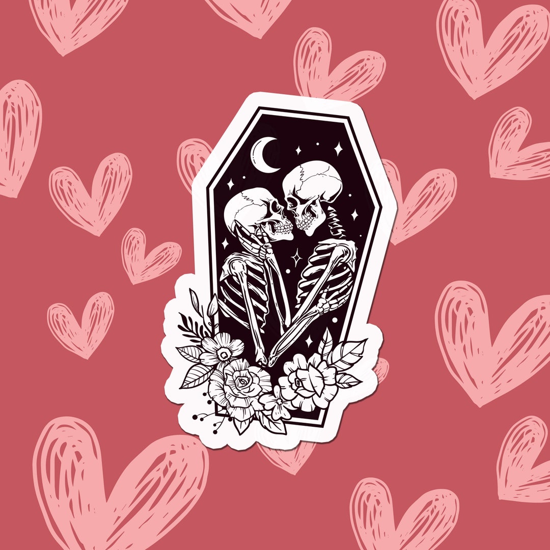 Lovers Skeleton Sticker | Skeleton Vinyl | Vinyl Sticker | Vinyle ...