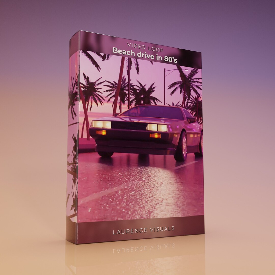 Beach Drive in 80s Video Loop - Etsy