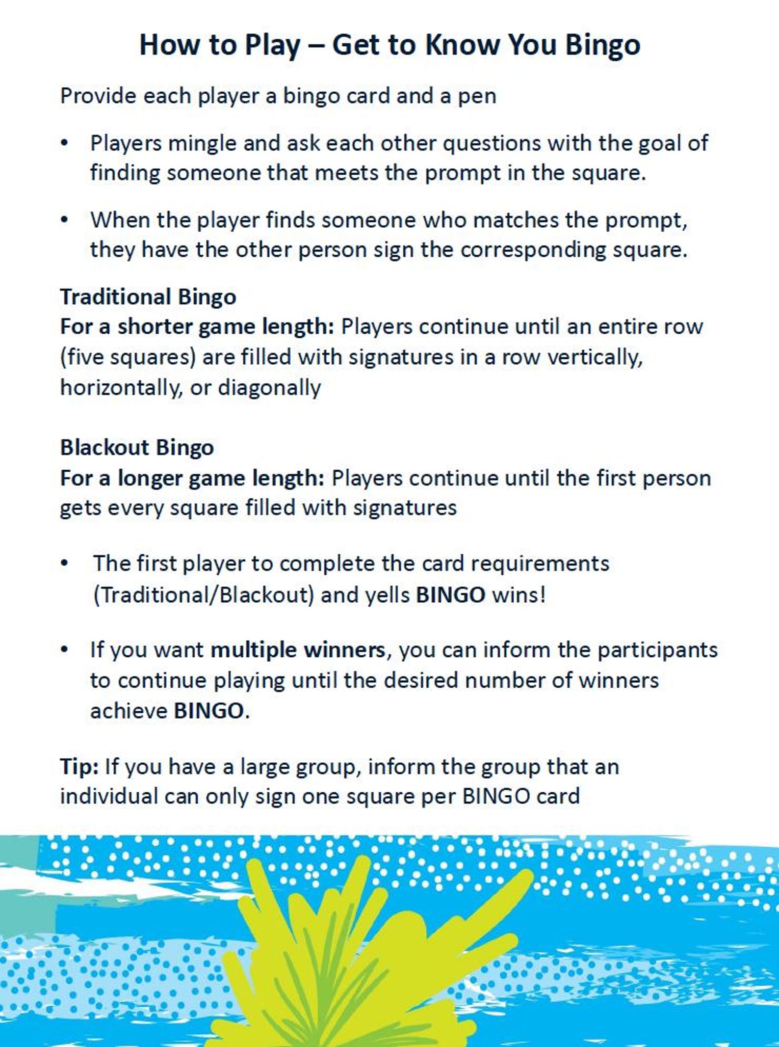 Team Building Activity Get to Know You Bingo Summer Edition - Etsy