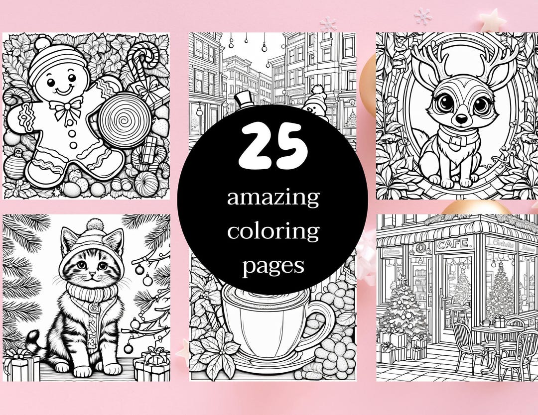 Christmas Coloring Pages for Kids - Printable Fun Coloring Book for ...