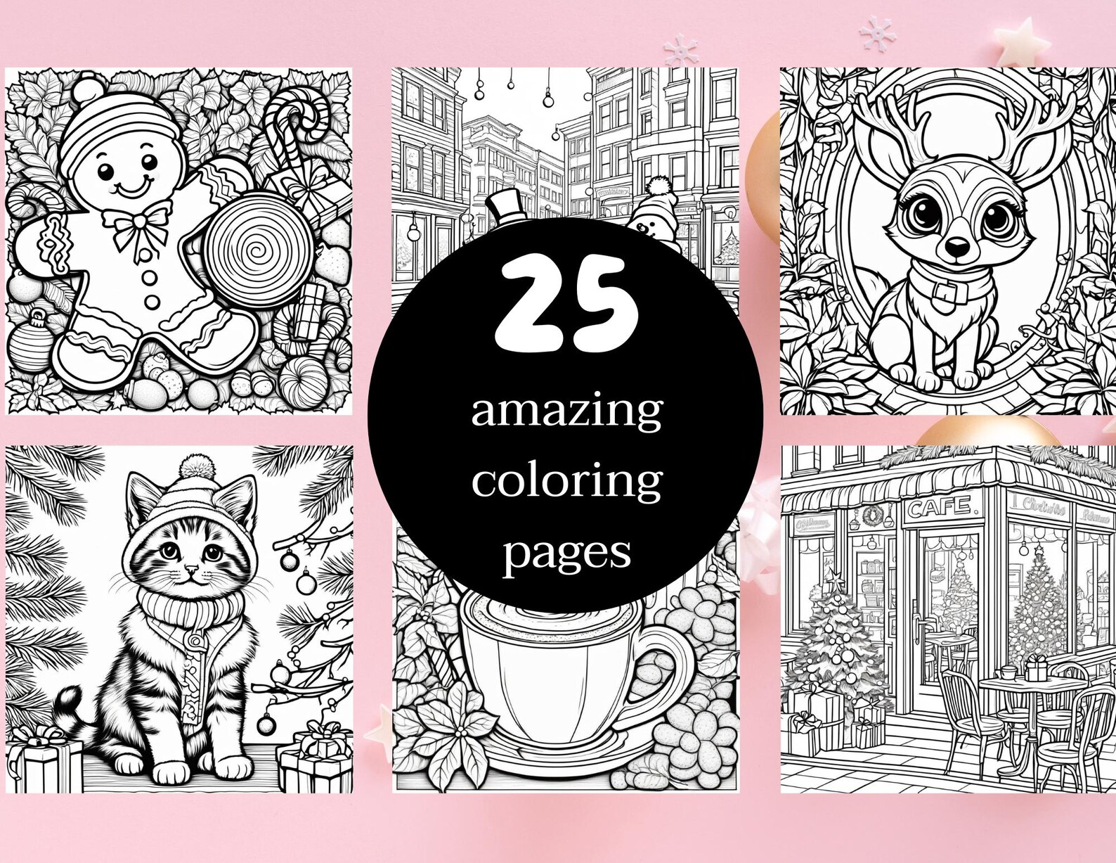 Christmas Coloring Pages for Kids - Printable Fun Coloring Book for ...