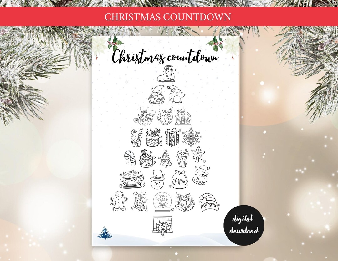 Christmas Countdown - Adventcalendar for Christmas - Counting Down ...