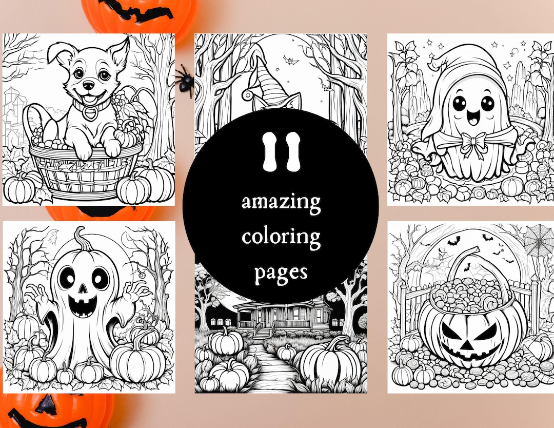 Halloween Coloring Pages for Kids - Printable Fun Coloring Book for ...