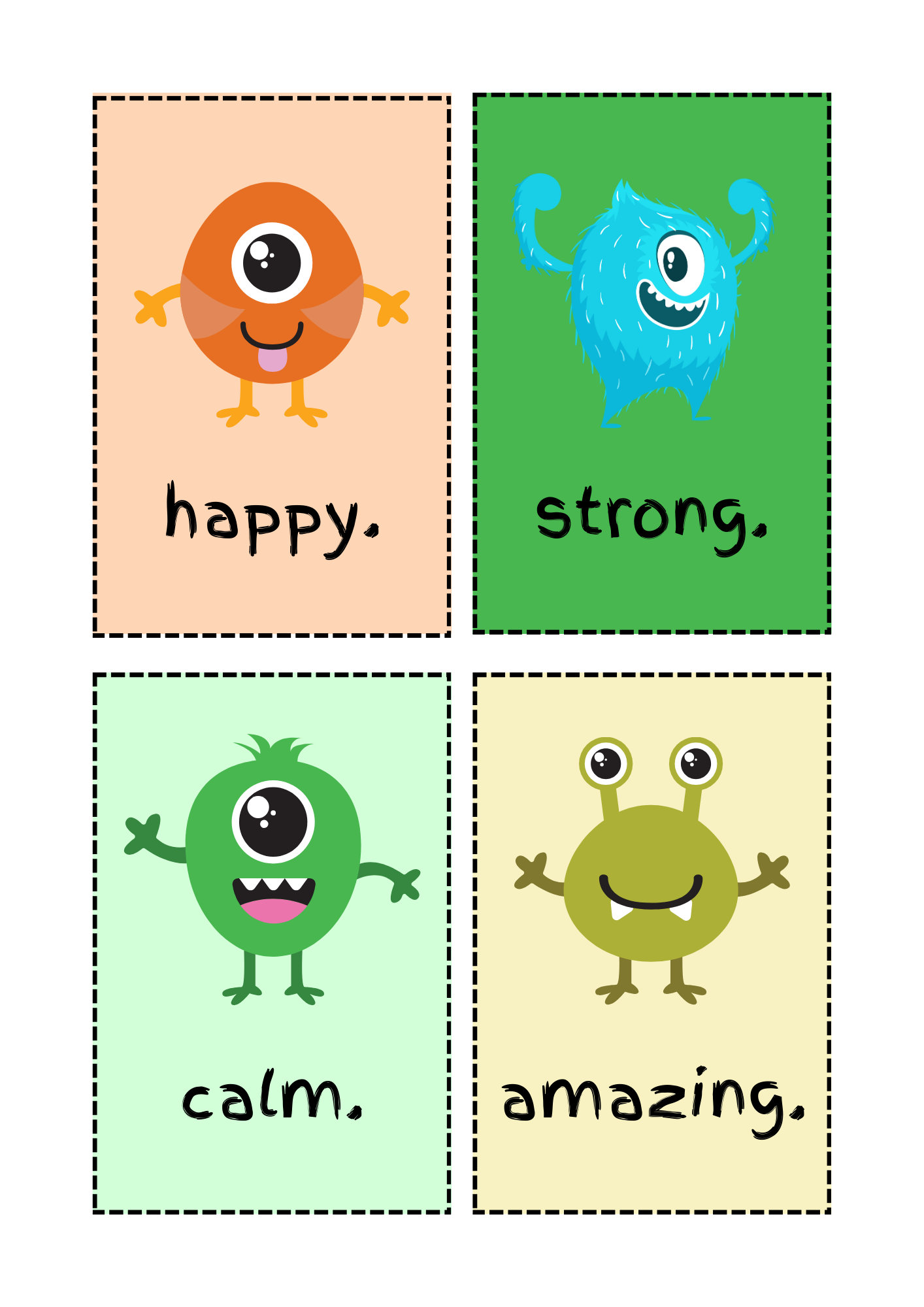 Emotions Cards & Poster for Childhood Development - Etsy