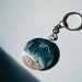 Personalized Ocean Keychain, Custom Resin Keyring, Unique Coastal ...
