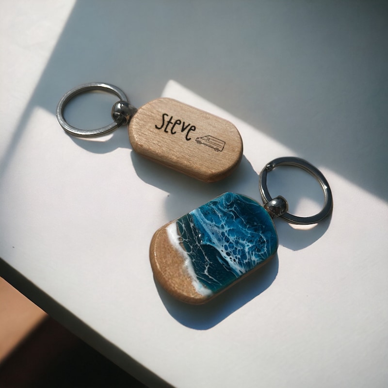 Resin Key Ring - Etsy