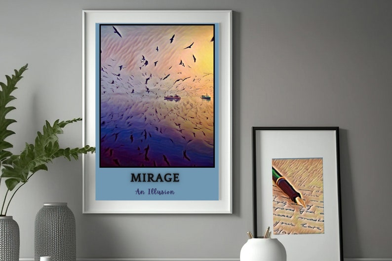 MIRAGE Art Deco Prints, Digital Poster, Living Room Wall Art, High ...