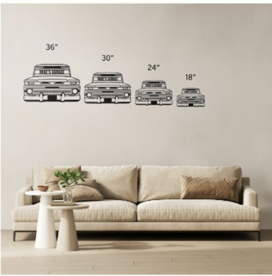 1966 Chevy C10 Truck Sign, Custom Die-cut Metal Signs, Personalized ...