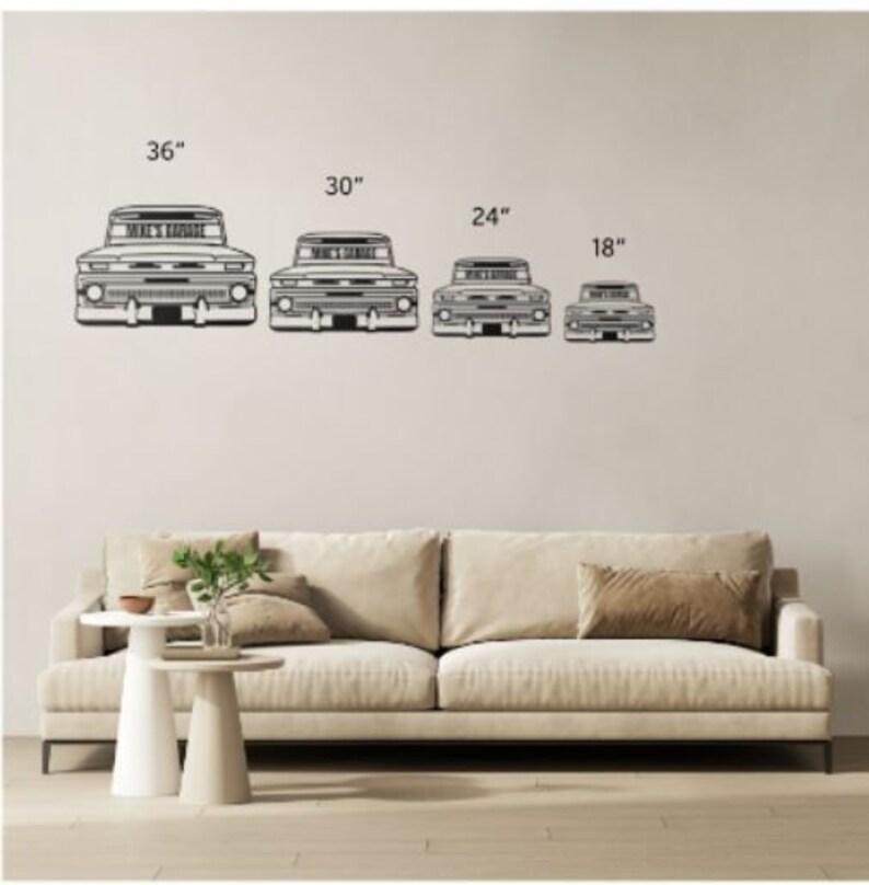 1966 Chevy C10 Truck Sign, Custom Die-cut Metal Signs, Personalized ...