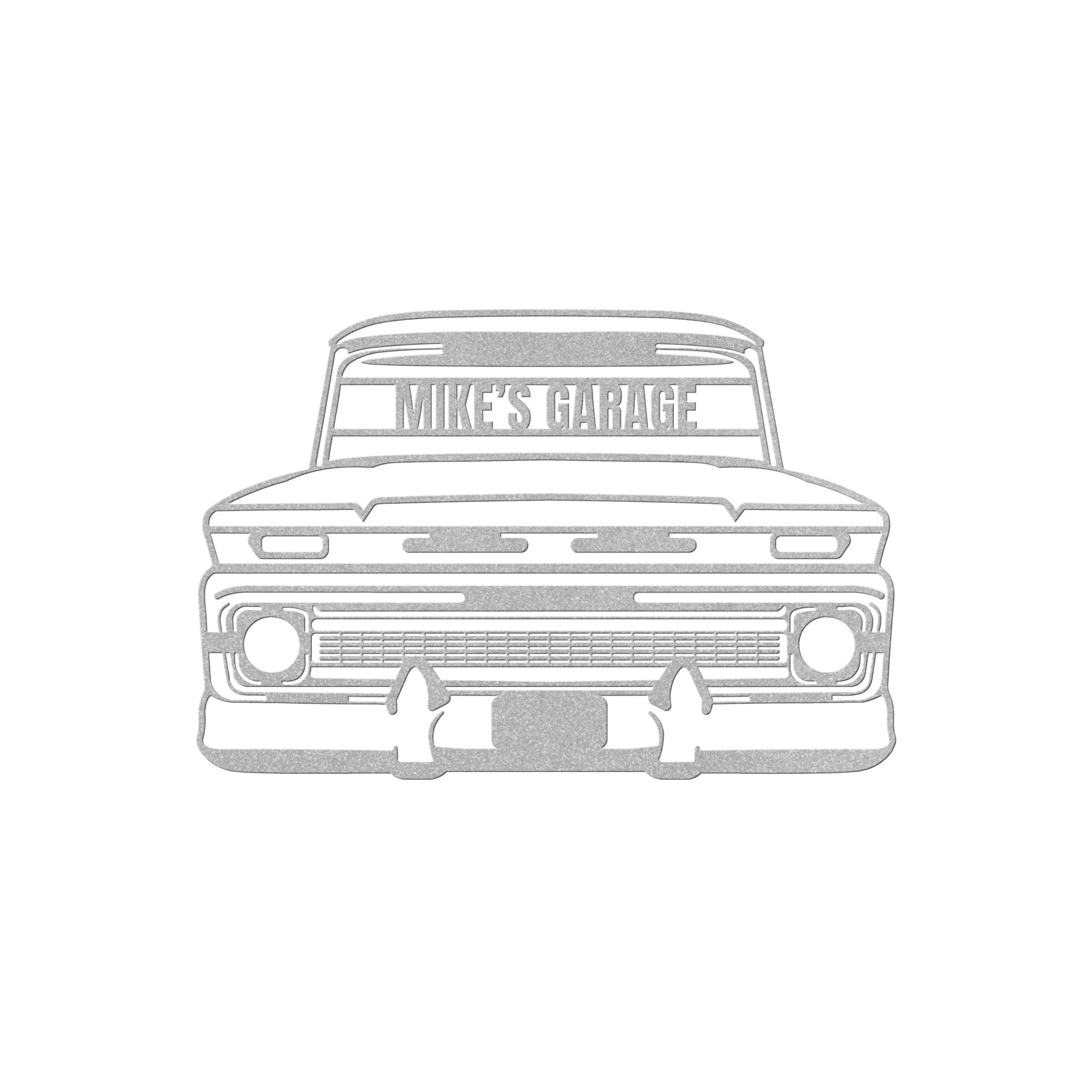 1966 Chevy C10 Truck Sign, Custom Die-cut Metal Signs, Personalized ...