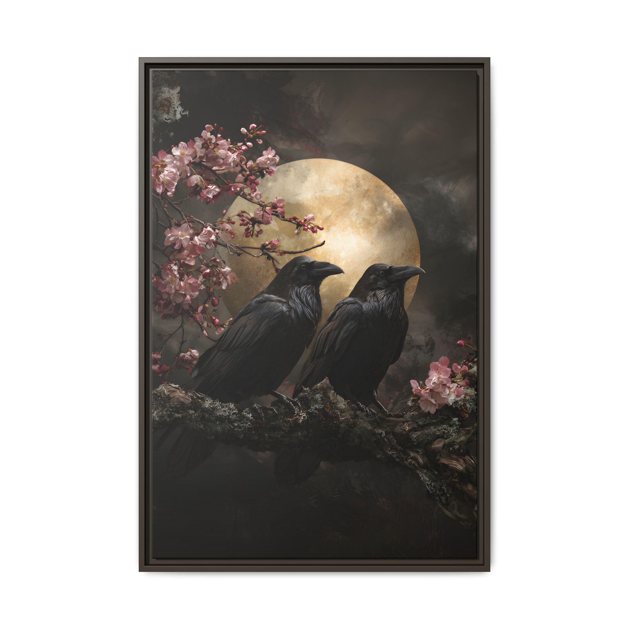 Raven Couple Wall Art Print, Gothic Romantic Crow, Dark Forest Decor - Etsy