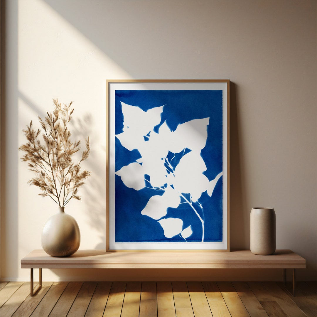 Authentic Cyanotype A4 Poster A4 Cyanotype Printing Botanical Poster ...