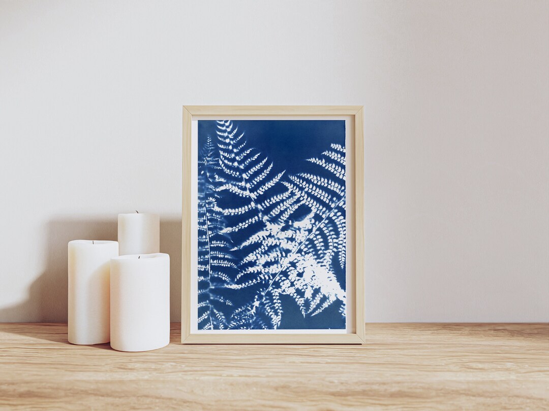 Authentic Cyanotype A4 Poster A4 Cyanotype Printing Botanical Poster ...