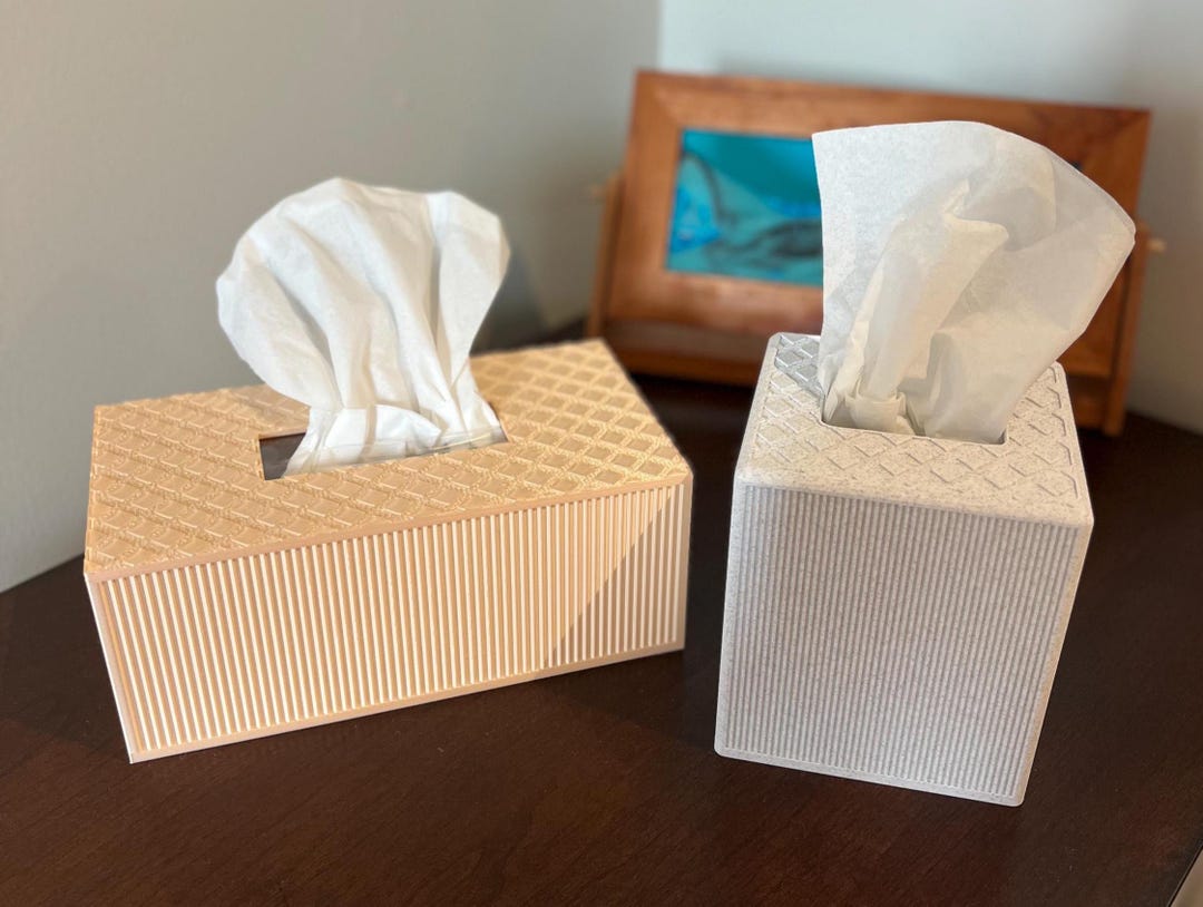 Elegant Tissue Box - Diamond Pattern Top - for Cube and Large Boxs ...