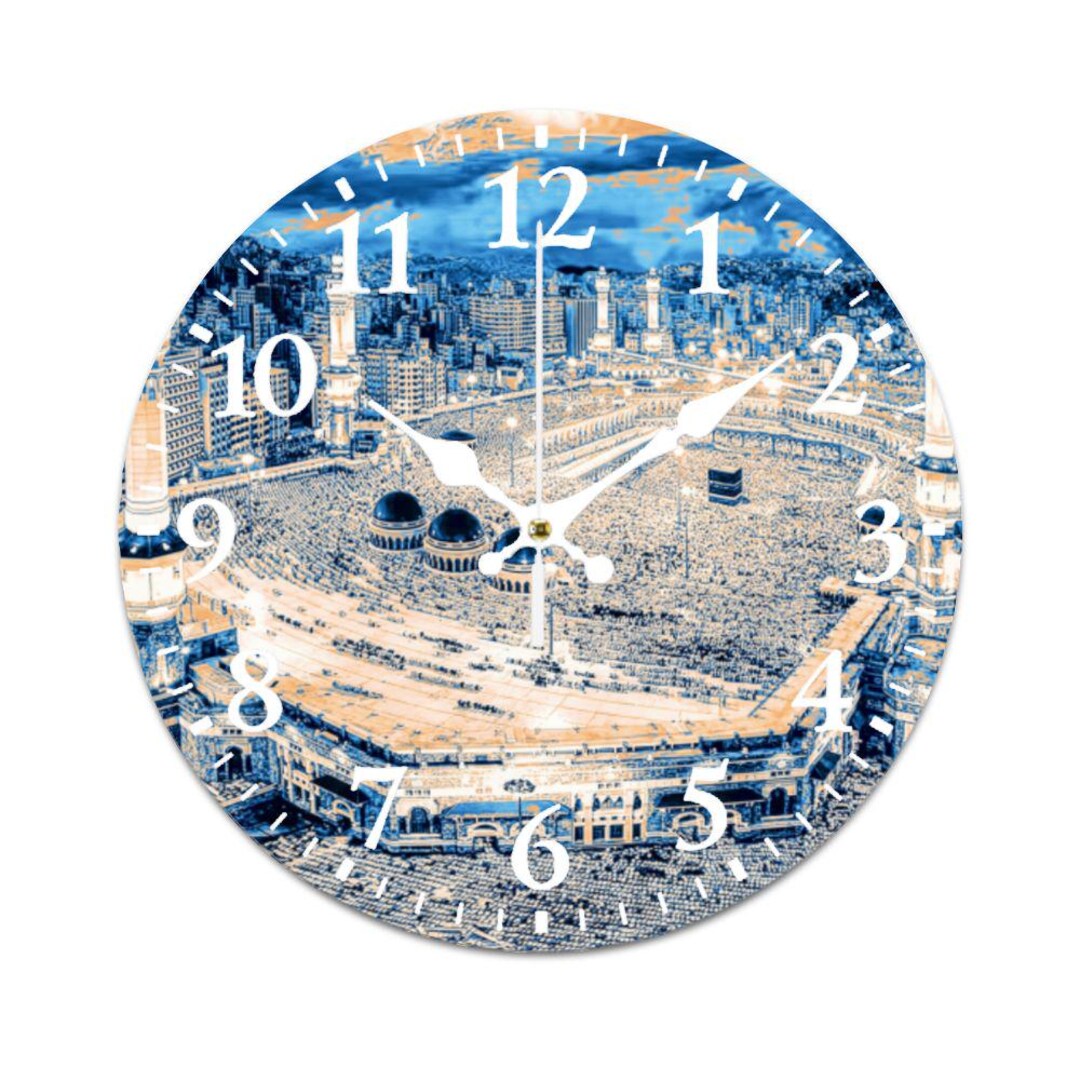 Masjid Al-haram Wall Clock, Islamic Wall Art, Muslim Home Decor ...
