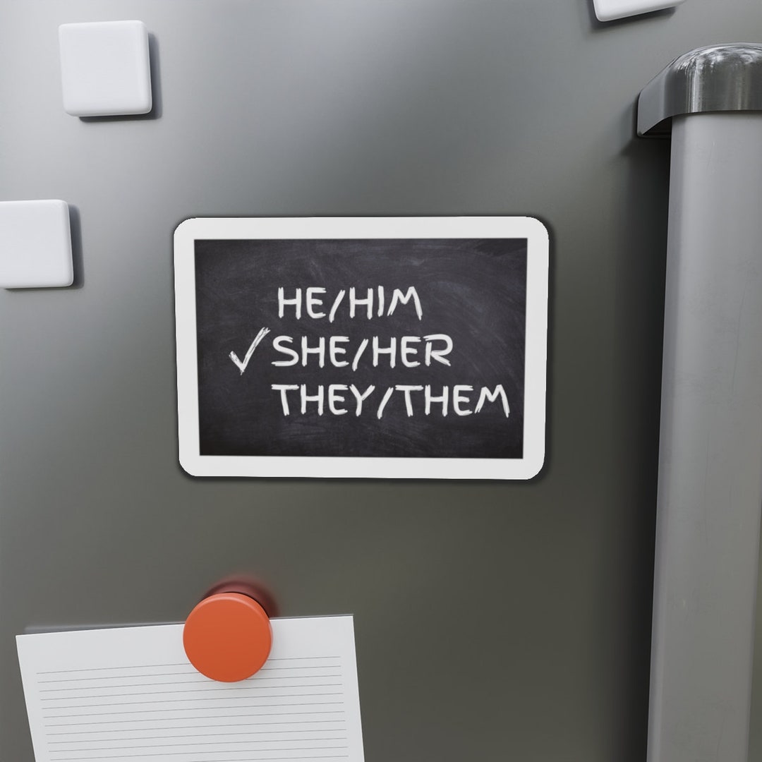 Pronoun Magnet, SHE/HER, Wear Your Pronoun, Pride, Lgbtq, Awarenss, Die ...