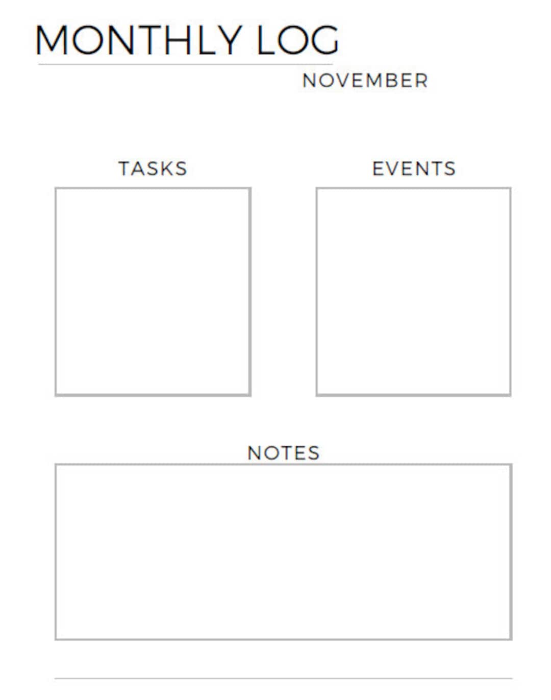 Bullet Journal Bullet Journal Template Bullet Journal Pages Digital ...