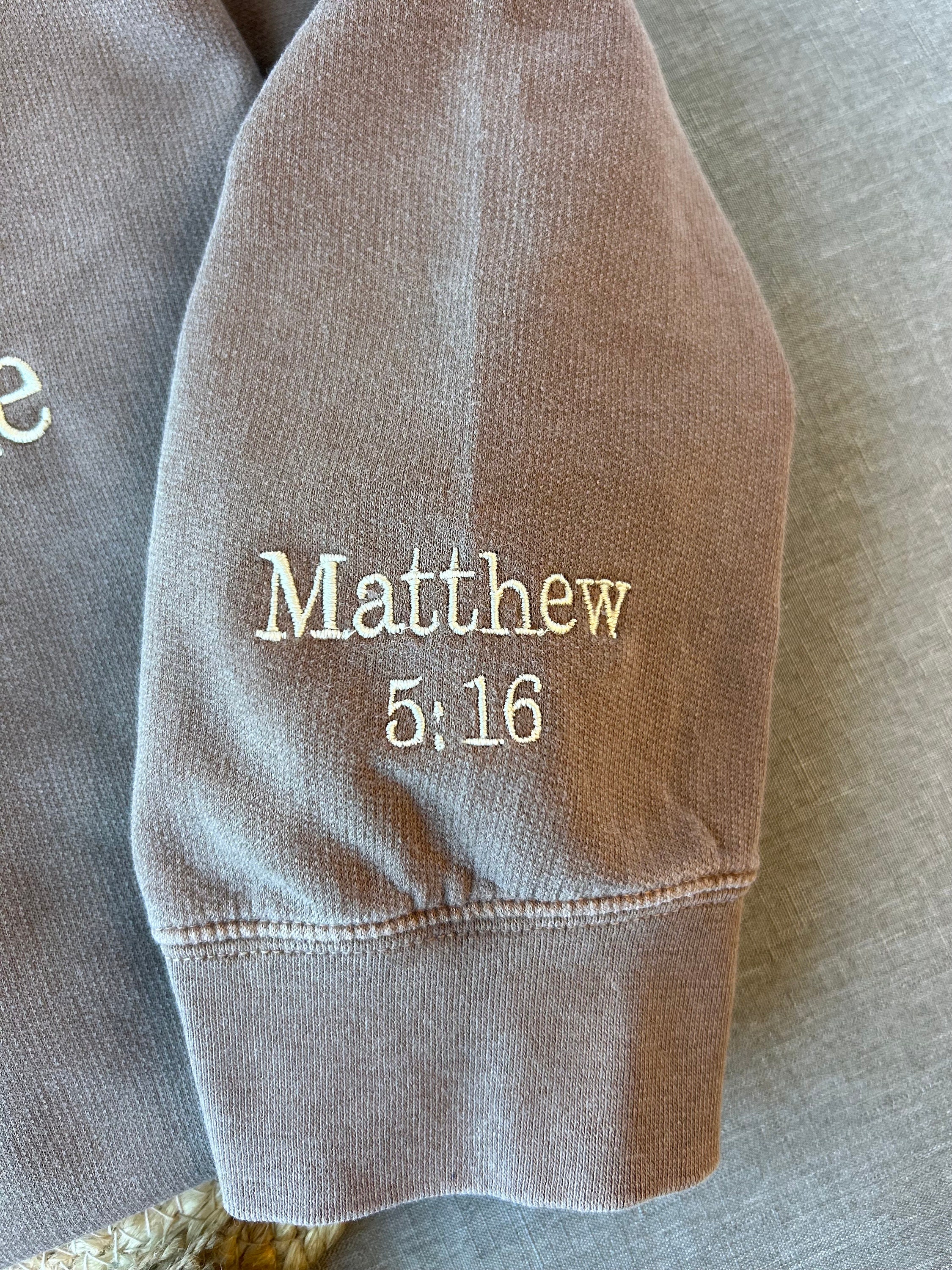 Personalized Sleeve Embroidery Add-on: Custom Name or Phrase - Etsy