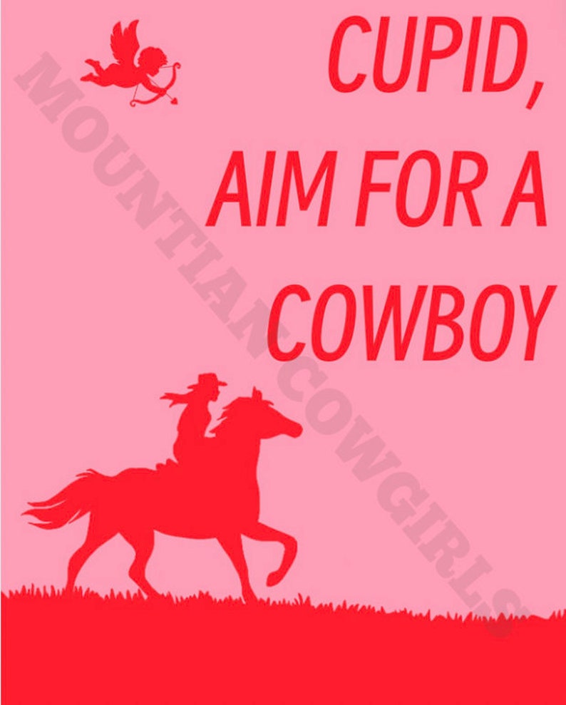 Western Poster Cowgirl Pink Howdy Valentine Print Trendy Valentine's ...