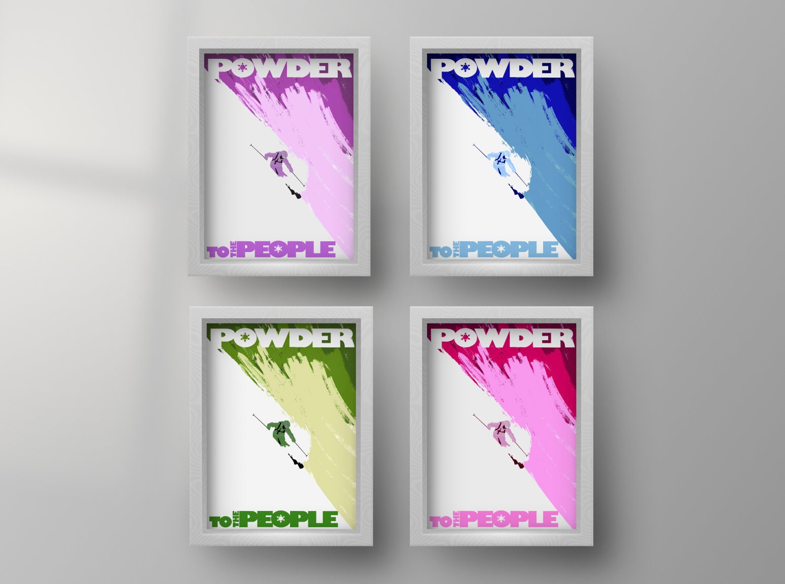 Vintage Ski Poster, Retro Ski Poster, Downhill Ski Poster, Skiing Wall ...