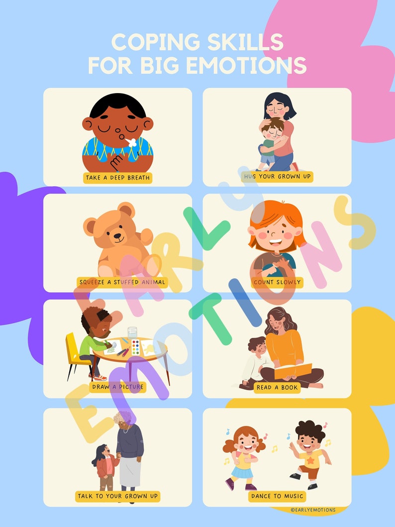 Coping Skills for Big Emotions - Etsy