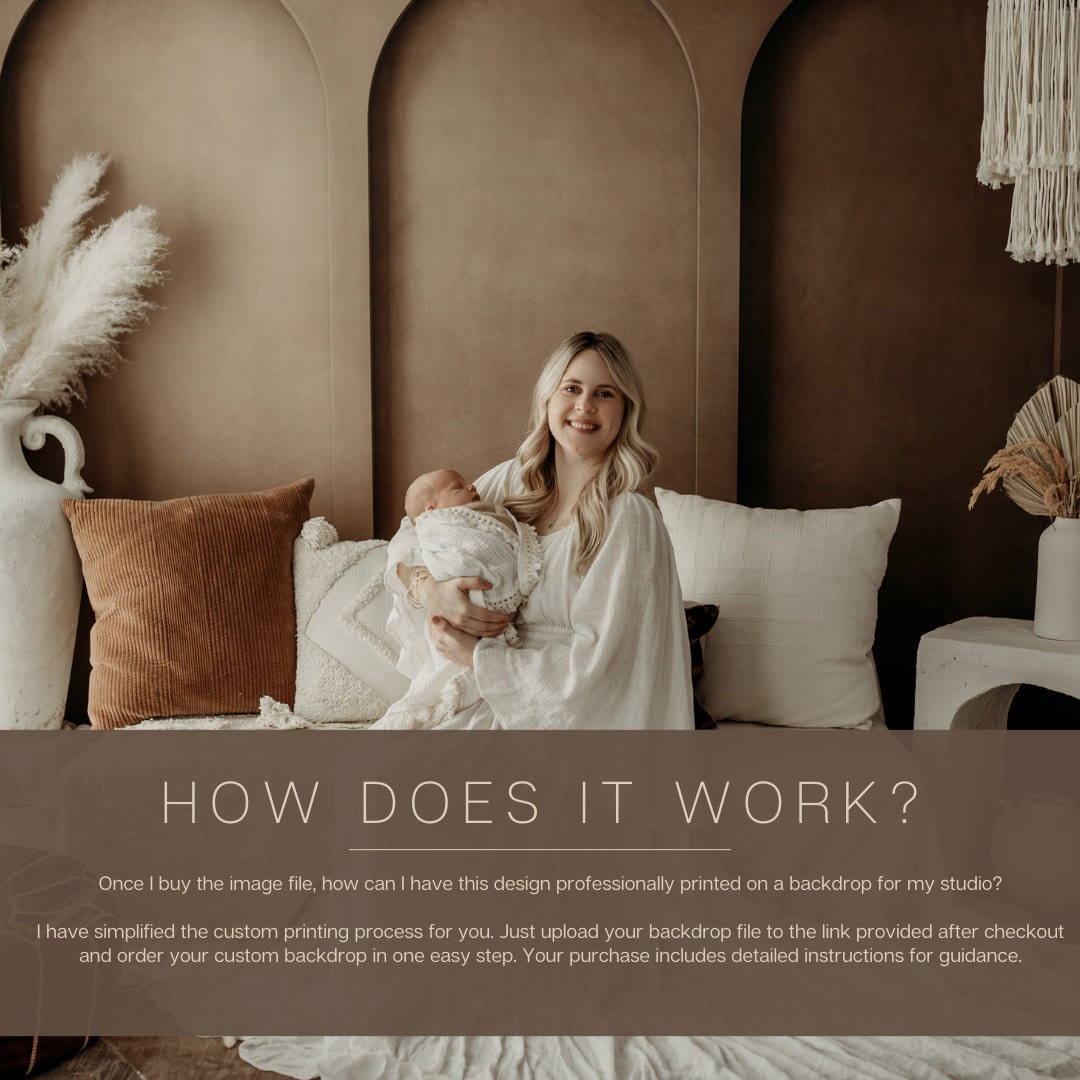 Printable Background for Photography Boho Digital Backdrop for ...