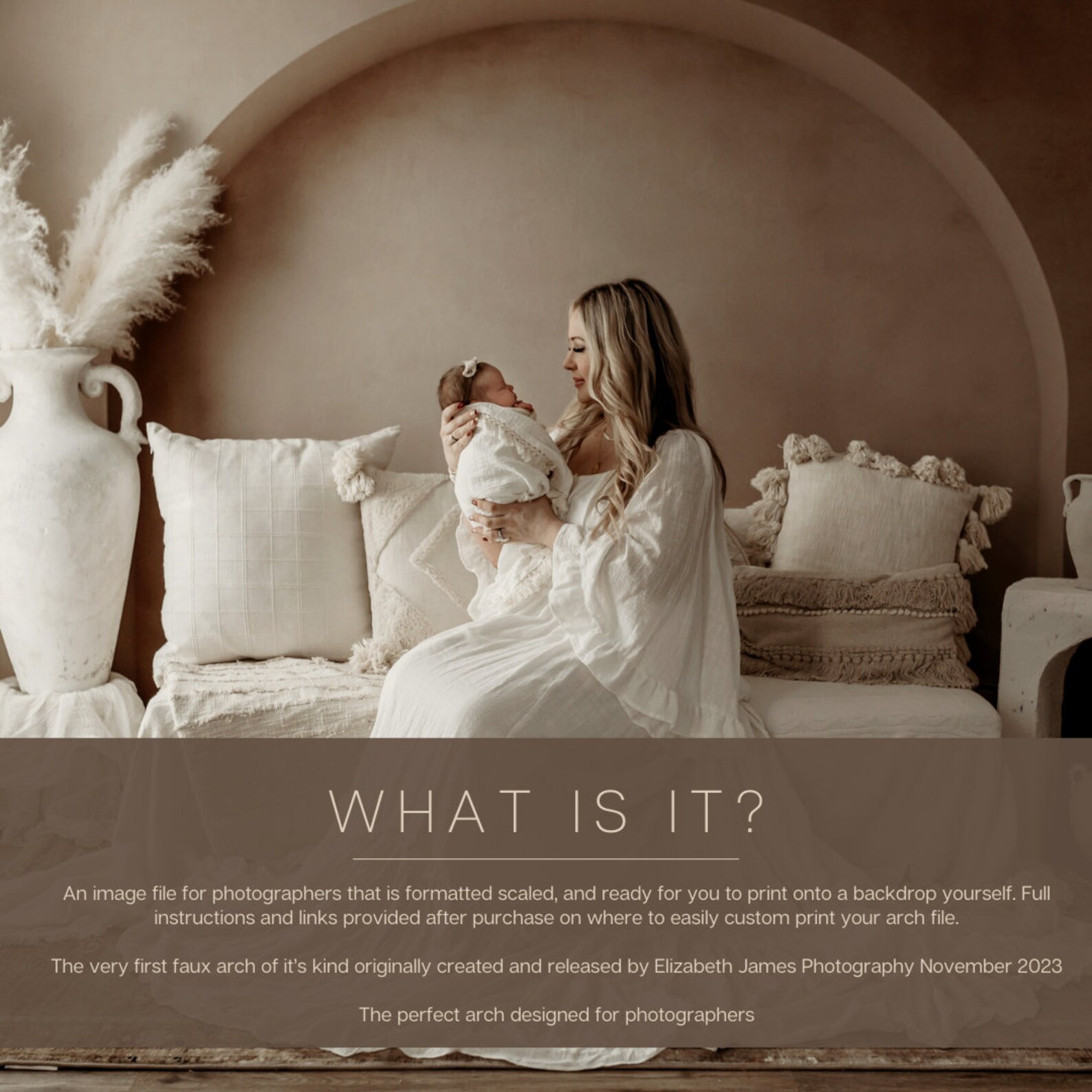 Printable Background for Photography Boho Digital Backdrop for ...