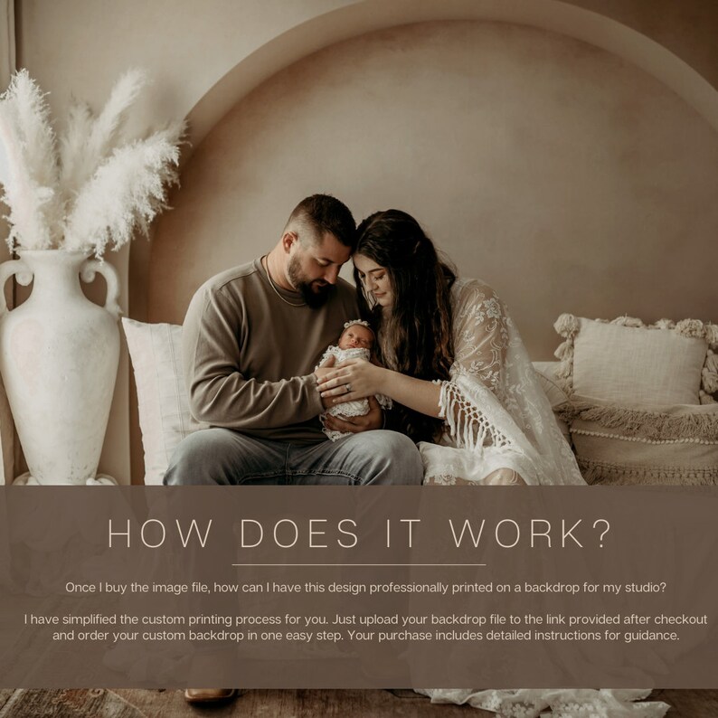 Printable Background for Photography Boho Digital Backdrop for ...