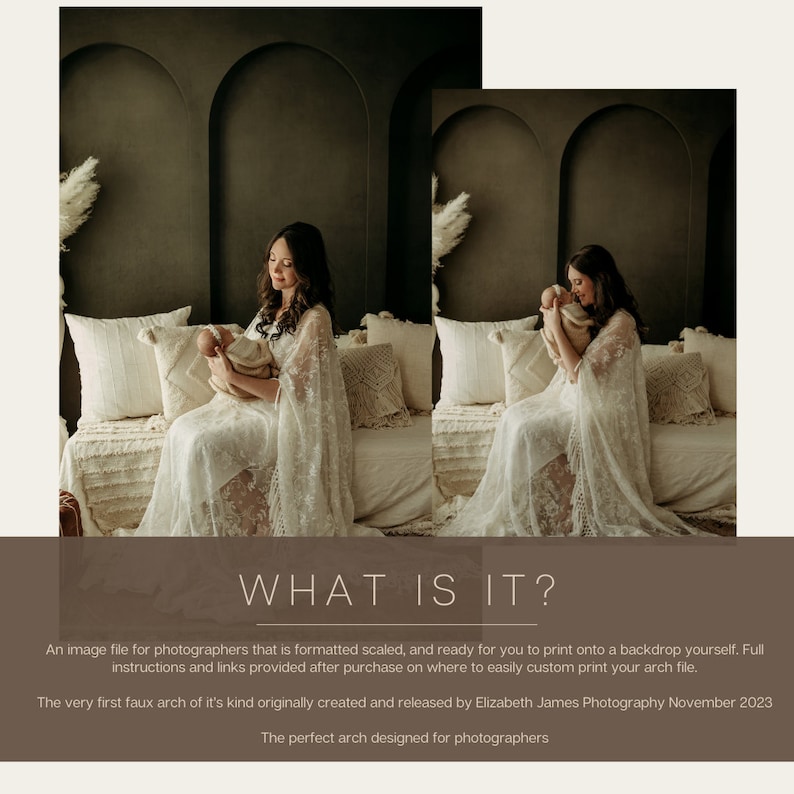 Printable Backdrop for Photography Boho Digital Background for ...