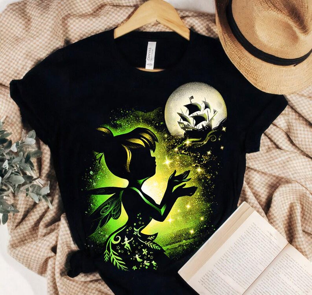 Retro Disney Peter Pan Tinker Bell Comfort Colors Shirt, Tinker Bell ...