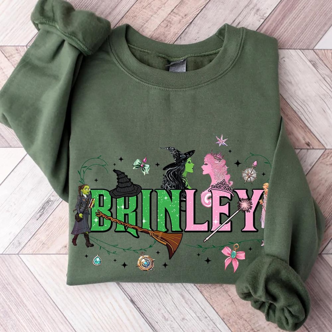 Custom Name Wicked Movie Comfort Colors T-shirt, Elphaba and Glinda Tee ...