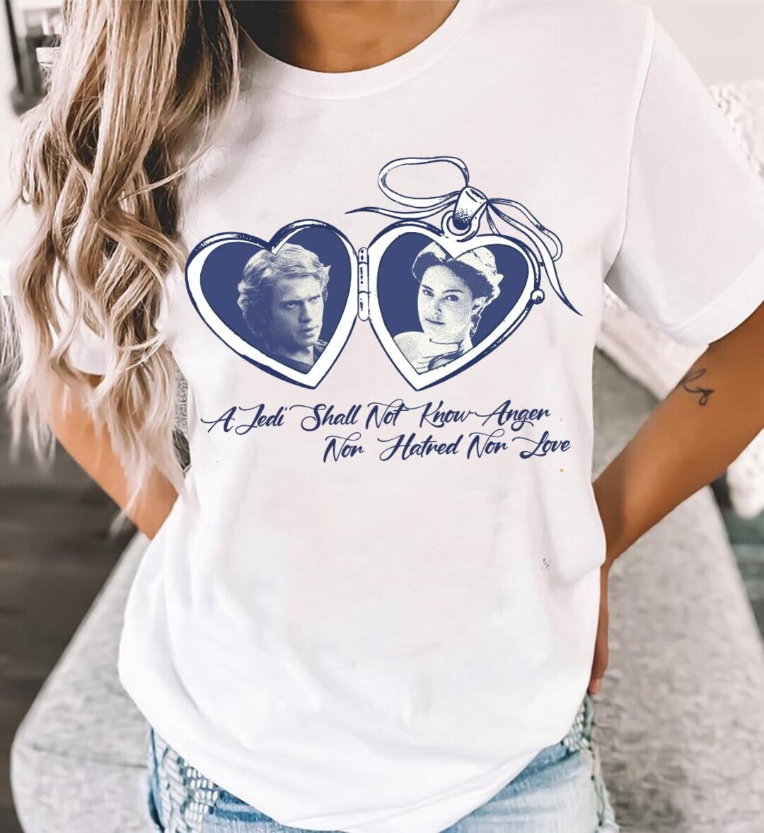 Retro Star Wars Anakin and Padme Locket Comfort Colors T-shirt, Star ...