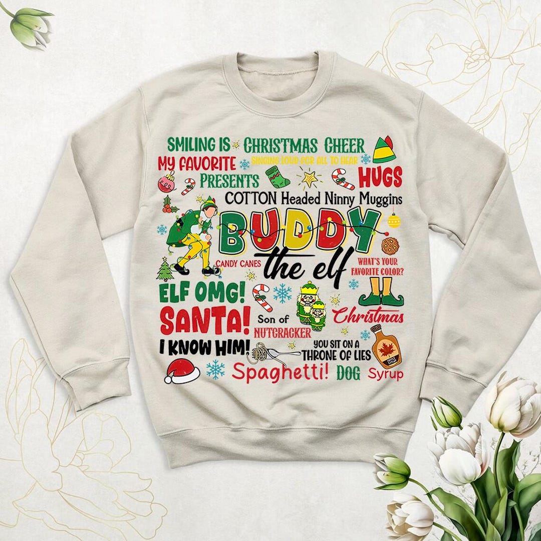 Christmas Buddy Elf Movie Comfort Colors T-shirt, Buddy the Elf Tee ...