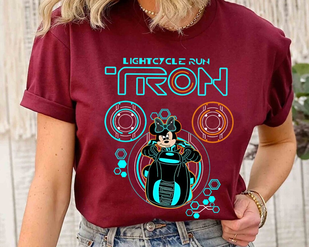 Tron Lightcycle Run Minnie Mouse Comfort Colors Shirt, Mickey & Friends ...