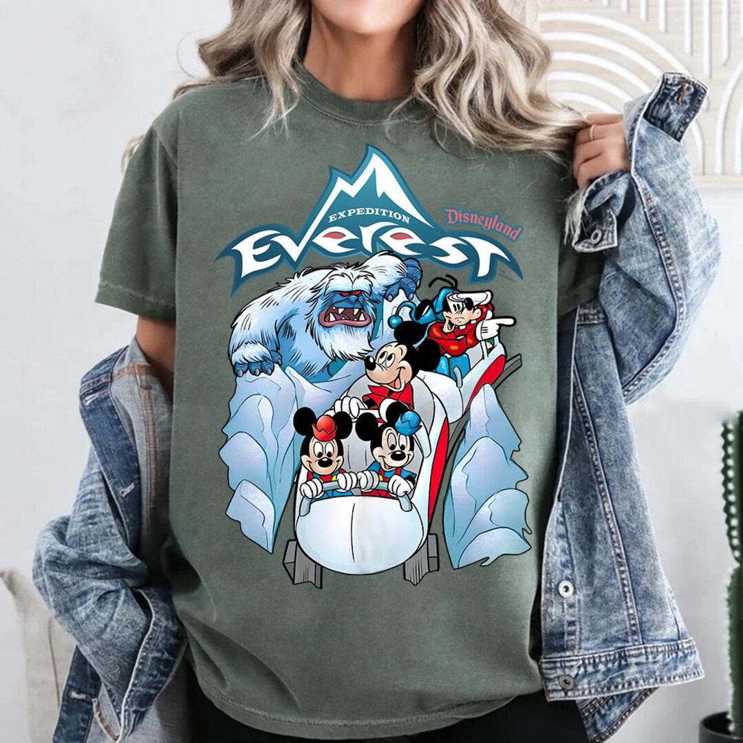 Mickey & Friends Expedition Everest Yeti Comfort Colors T-shirt ...