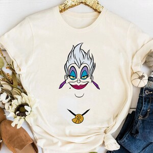Disney Villains Ursula Head Shot the Little Mermaid Comfort Colors ...