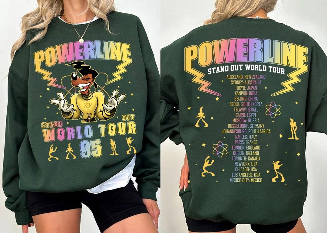 Two Sided Disney A Goofy Movie Powerline Stand Out World Tour 95 ...