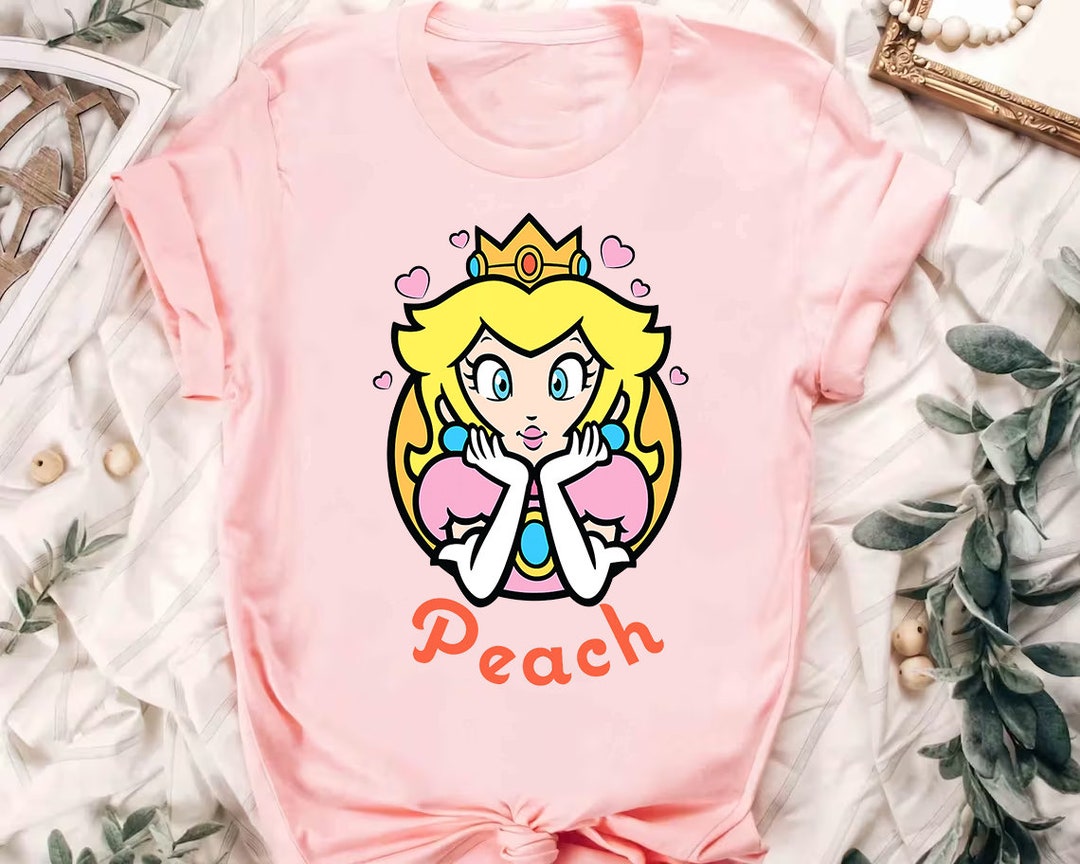 Retro Super Mario Princess Peach Comfort Colors Shirt, Super Mario ...