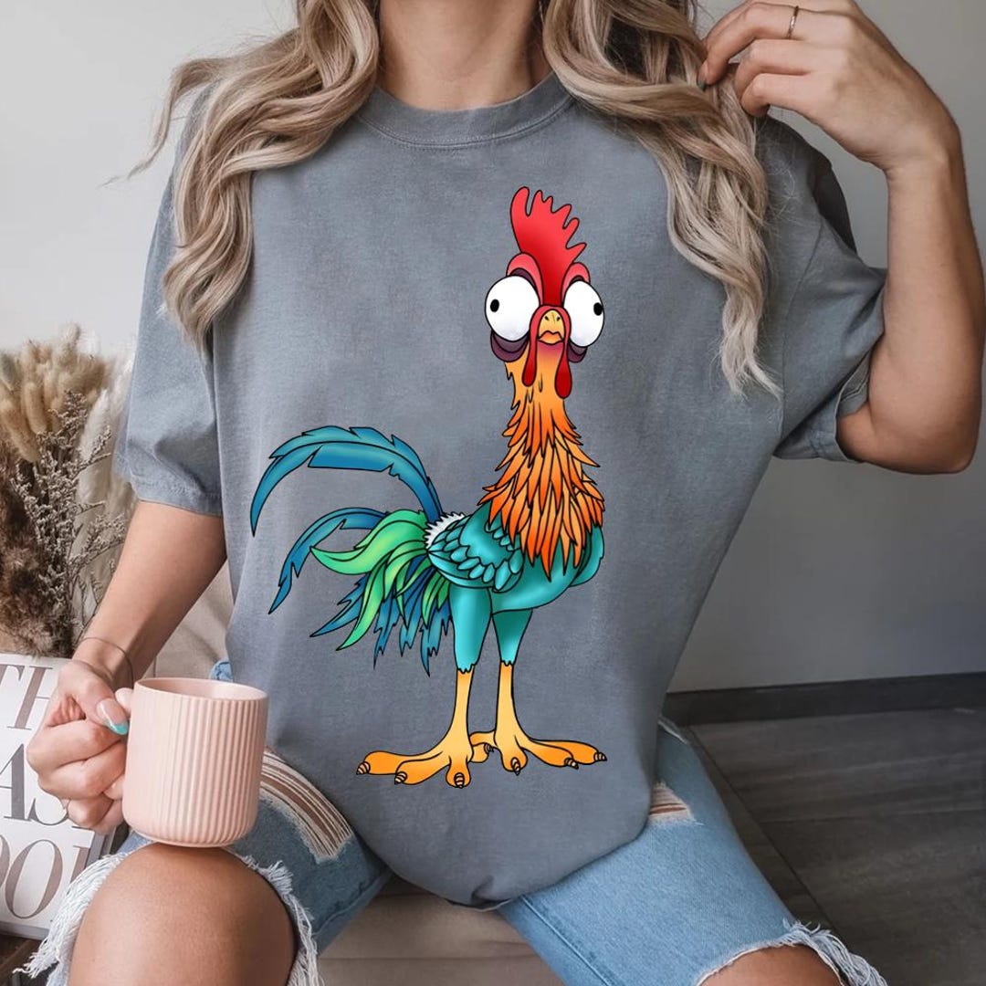 Disney Pixar Moana Funny Hei Hei the Rooster Comfort Colors T-shirt ...