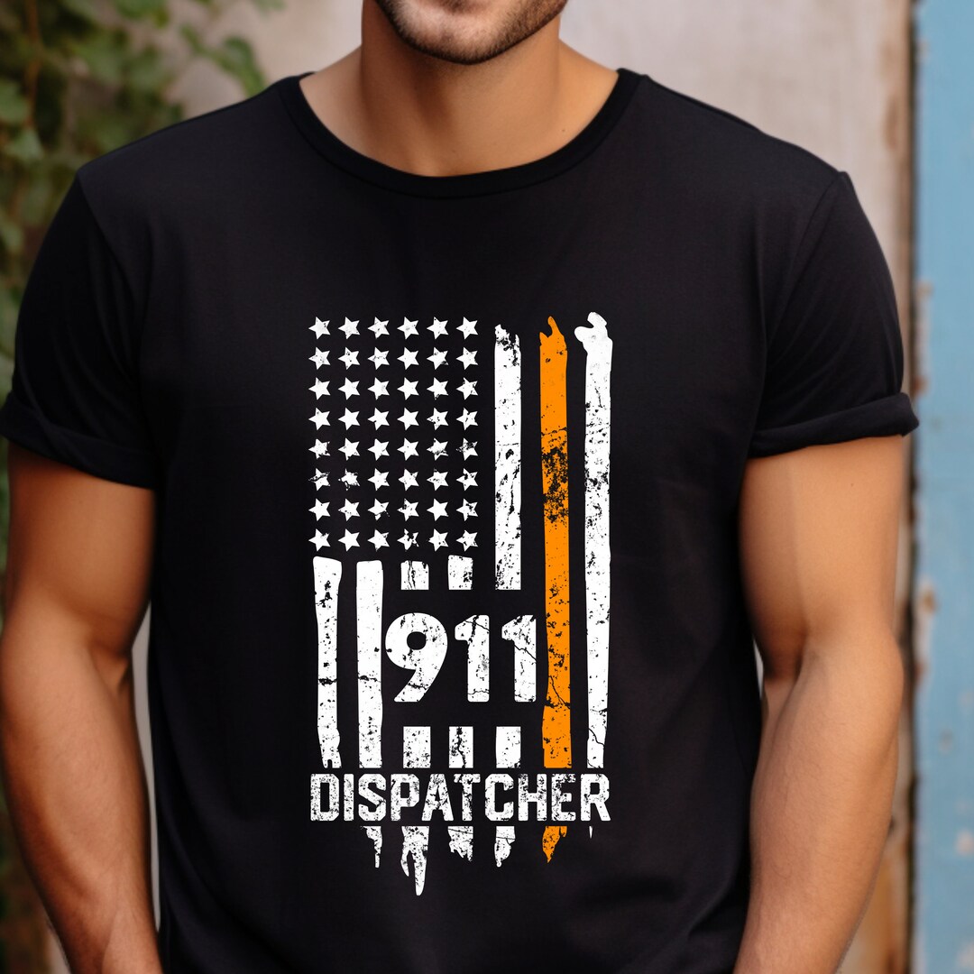 911 Operator T-shirt, 911 Dispatcher Shirt, Gold Line Shirts, Emergency ...