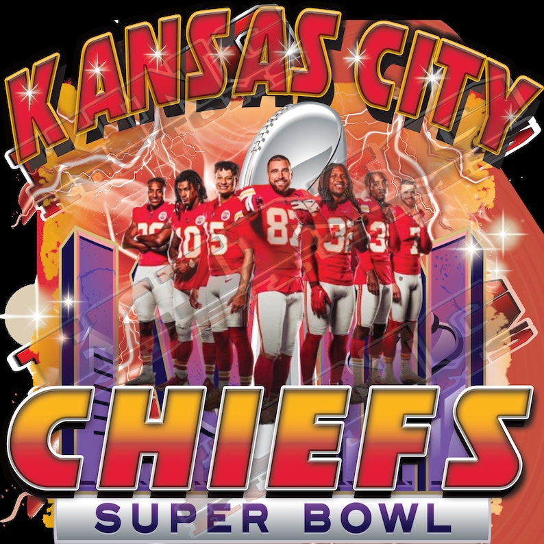 Custom KC Chiefs Superbowl Png Design - Etsy