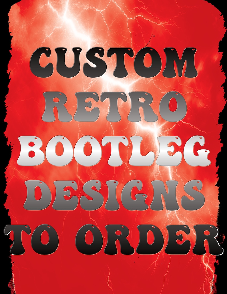 Retro Bootleg Custom PNG - Etsy