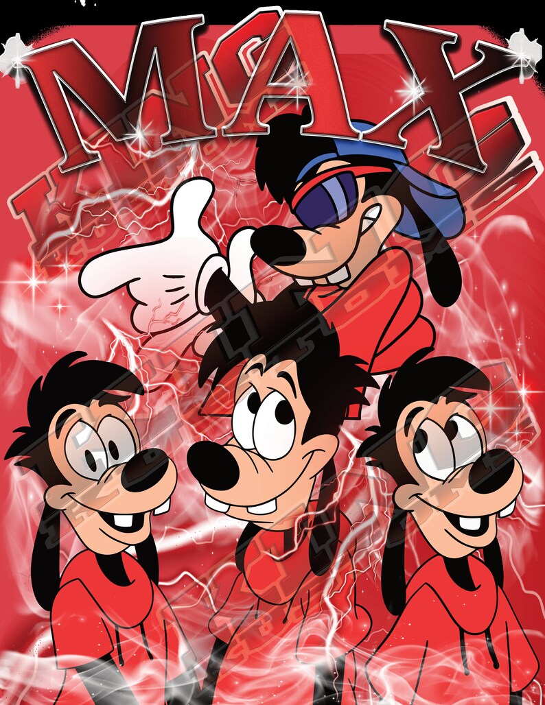 Max Retro Bootleg Custom PNG - Etsy