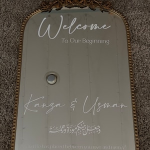 Welcome Mirror Sign - Etsy
