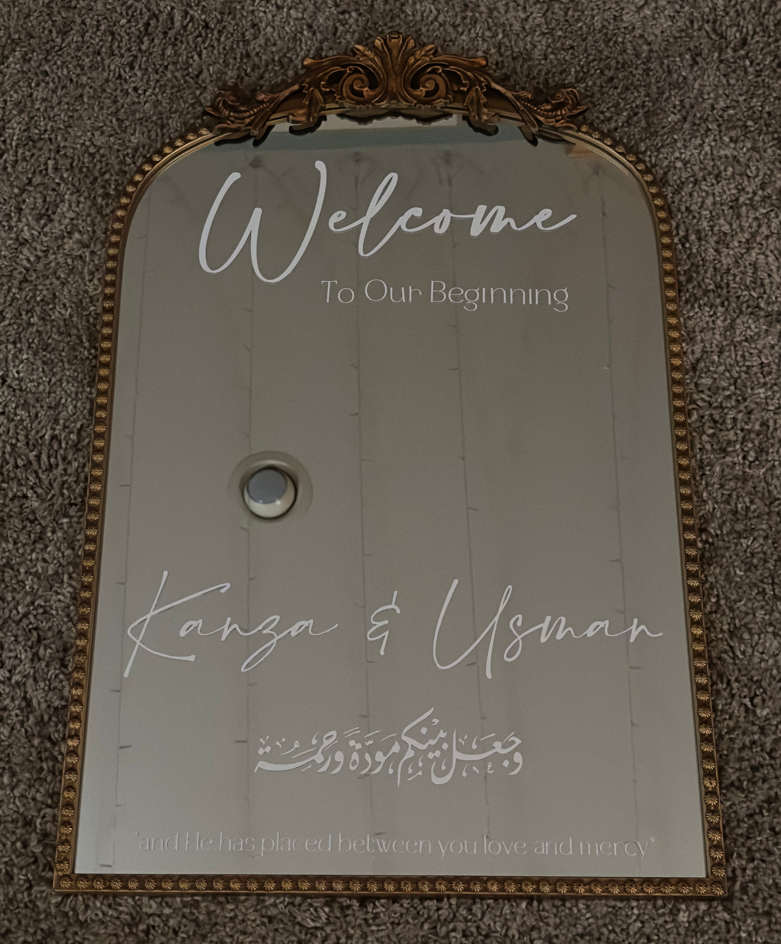 Welcome Mirror Sign - Etsy