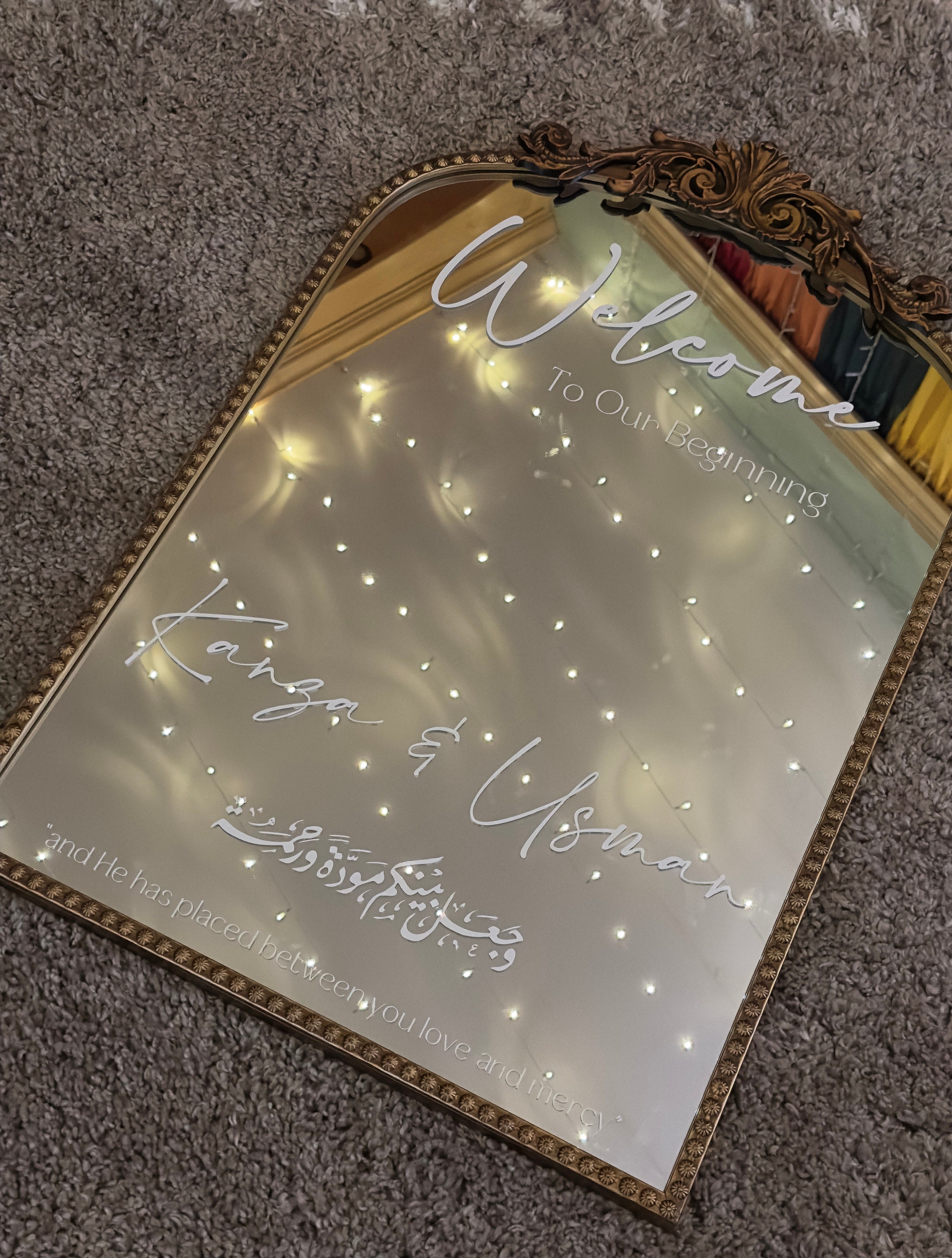 Welcome Mirror Sign - Etsy