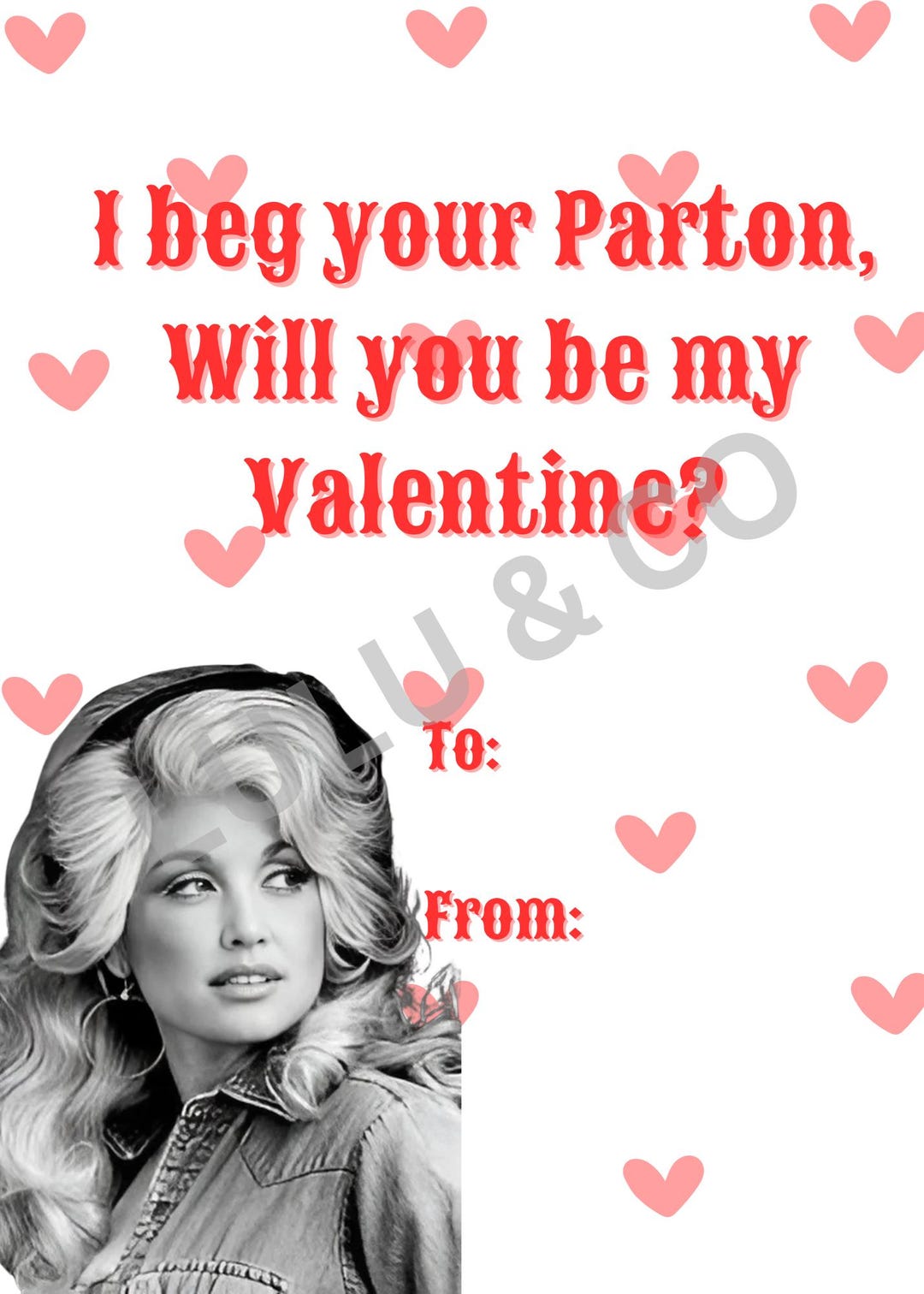 Digital Download Dolly Parton Valentine’s Day Card 5 X 7 INSTANT ...