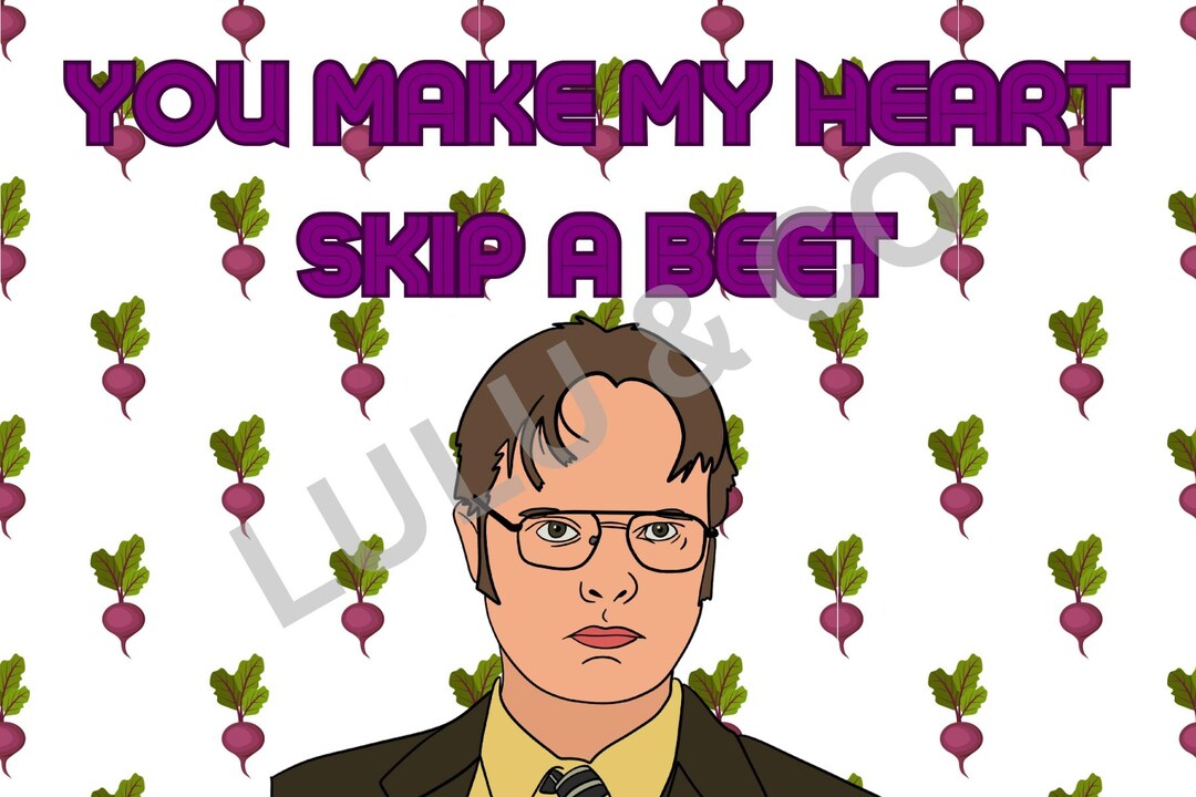Digital Download Dwight From the Office Valentine’s Day Card 6 X 4 ...