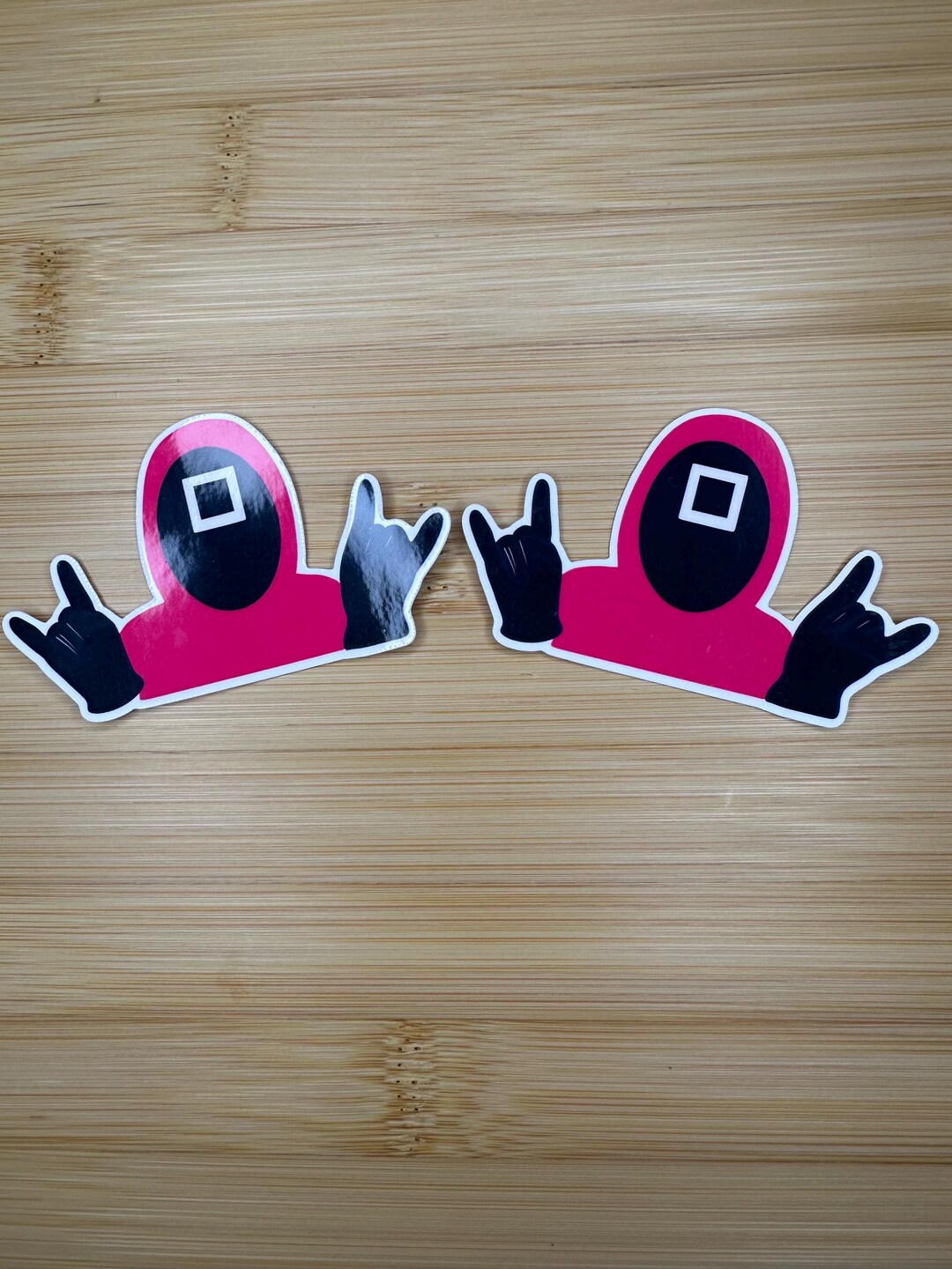 Squid Game Sticker/ Squid Game/ Pink Guards Squid Game/ Rock On - Etsy