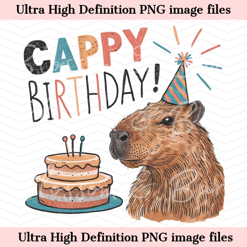 Capybara Happy Birthday - Etsy
